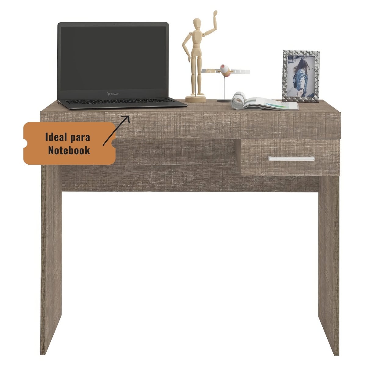 Mesa Escrivaninha Cooler Para Notebook - Canela