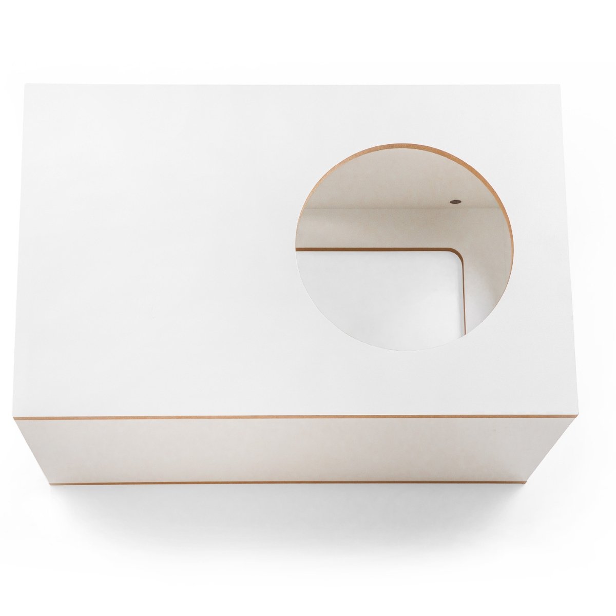 Toca Nicho Cajón de Parede Círculos - Branco