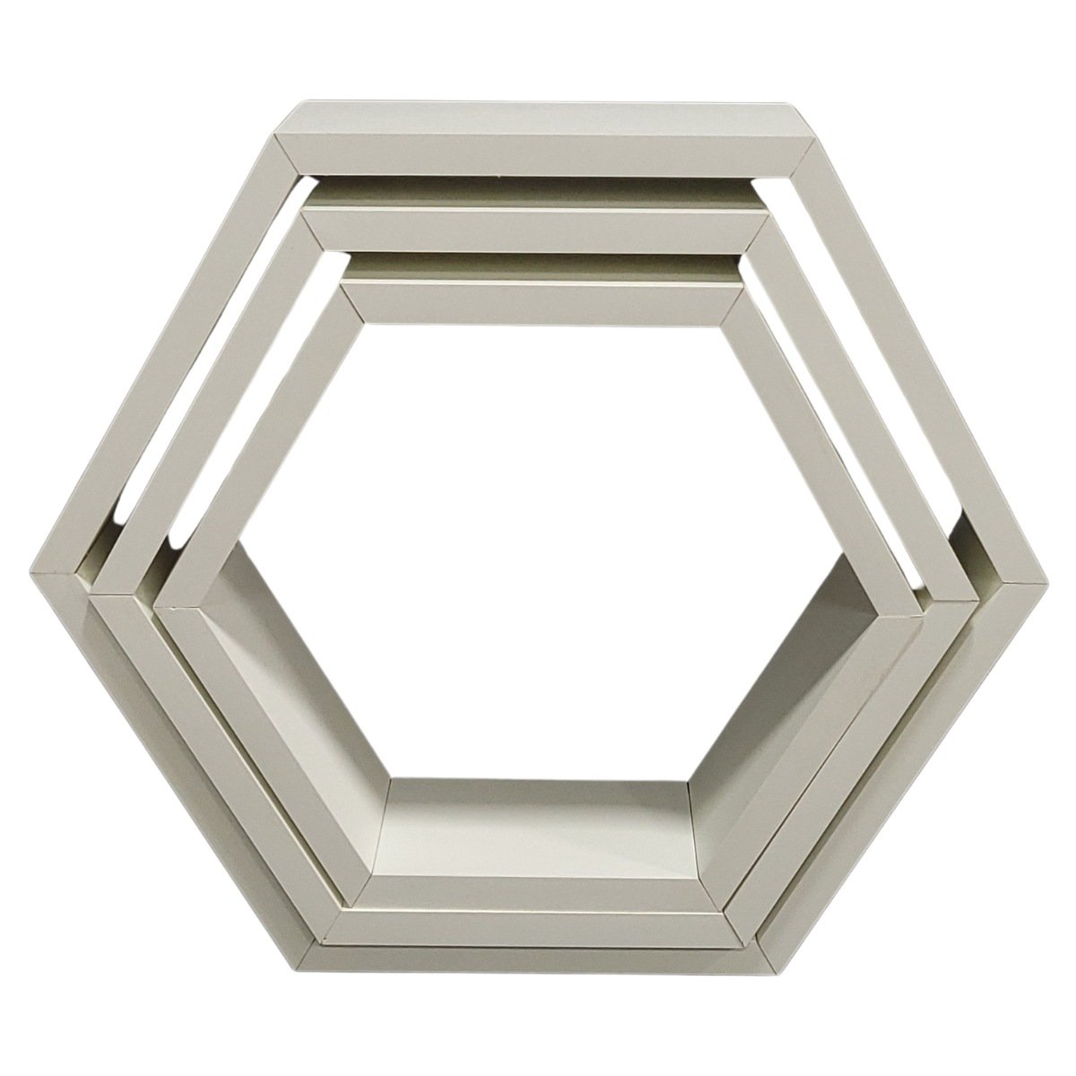 Kit Nicho de Parede Hexagonais em MDF
