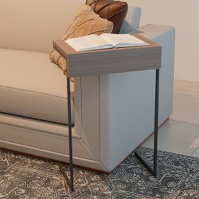 Mesa Lateral de Apoio para Notebook Delin - Corazzi/Preto