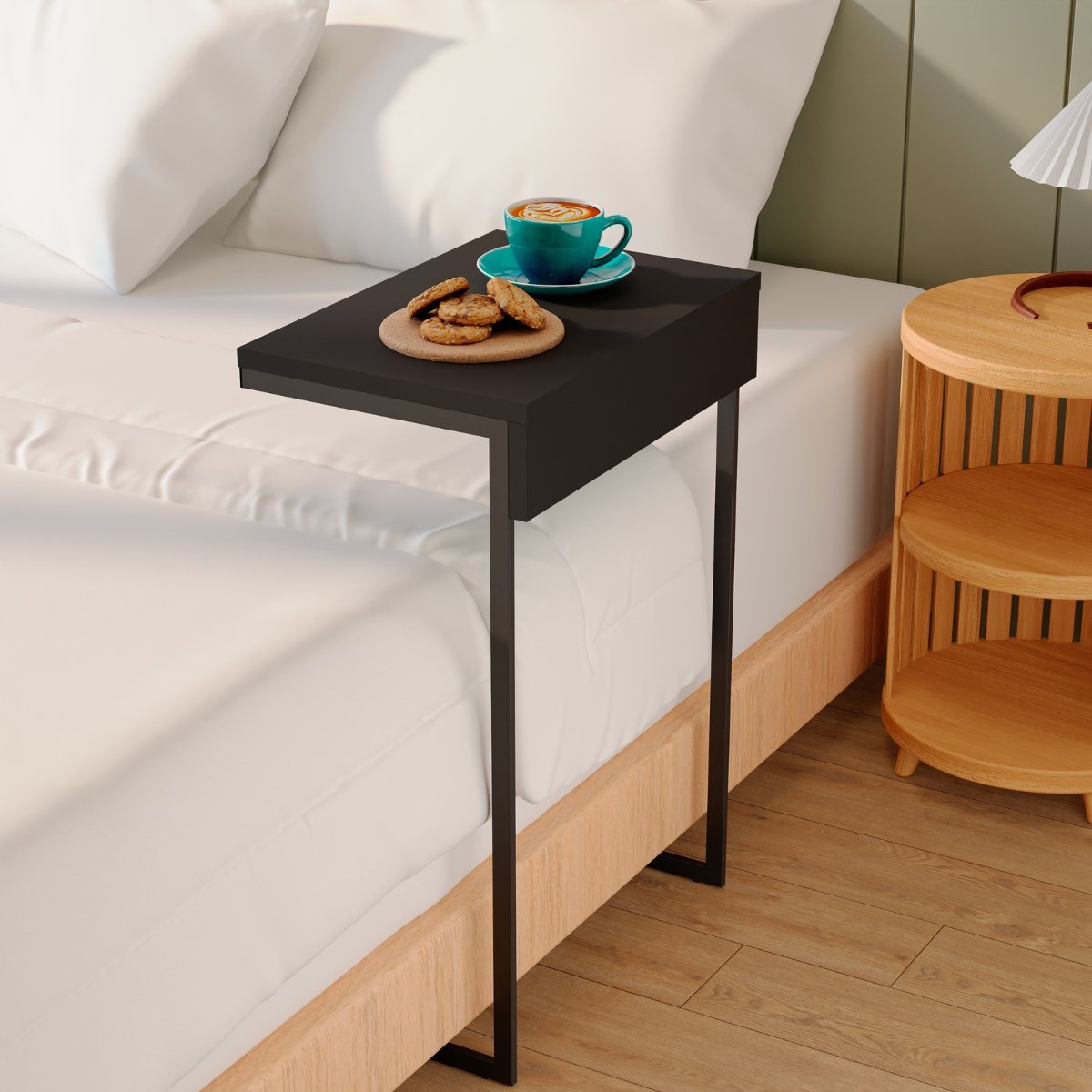 Mesa Lateral de Apoio para Notebook Delin - Preto