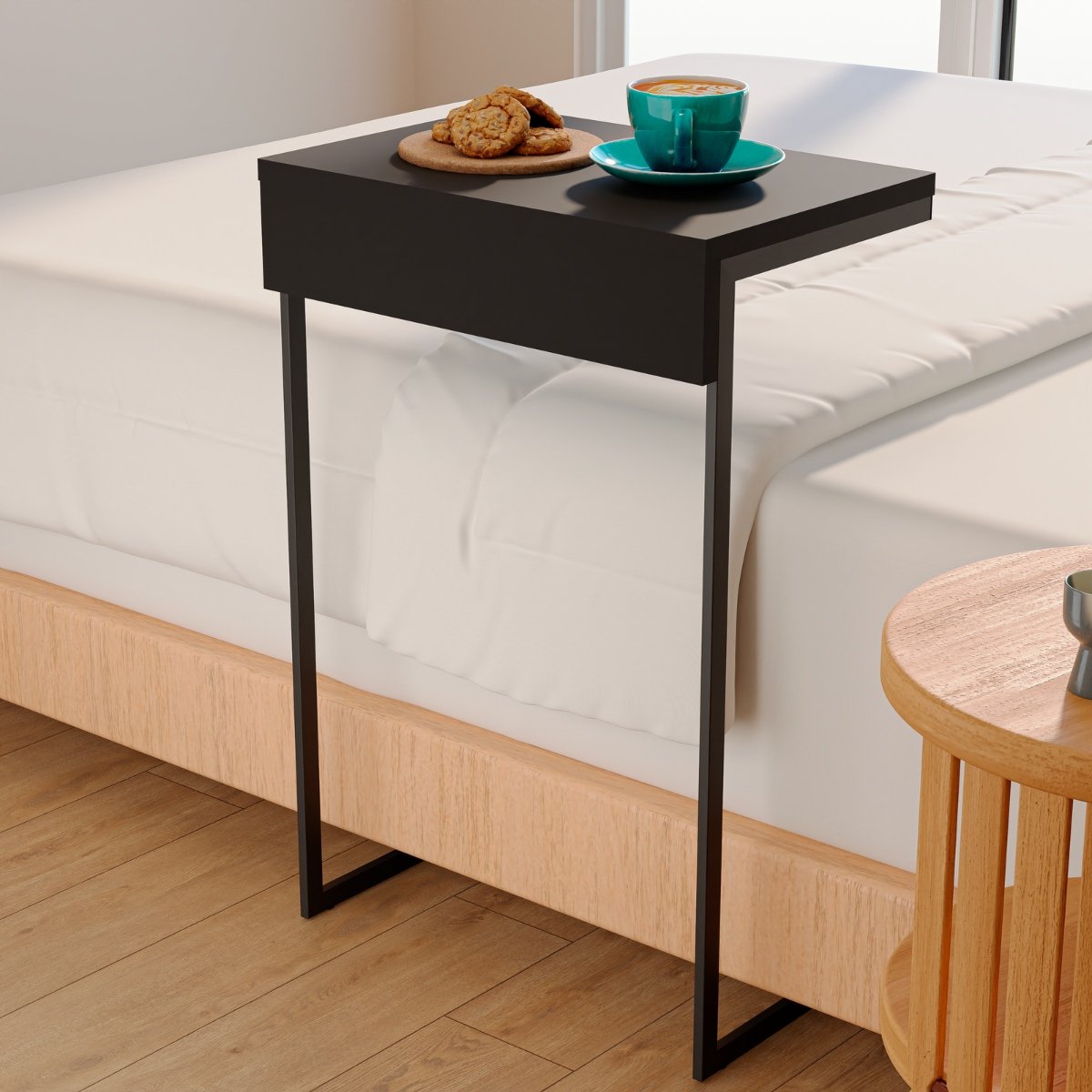 Mesa Lateral de Apoio para Notebook Delin - Preto