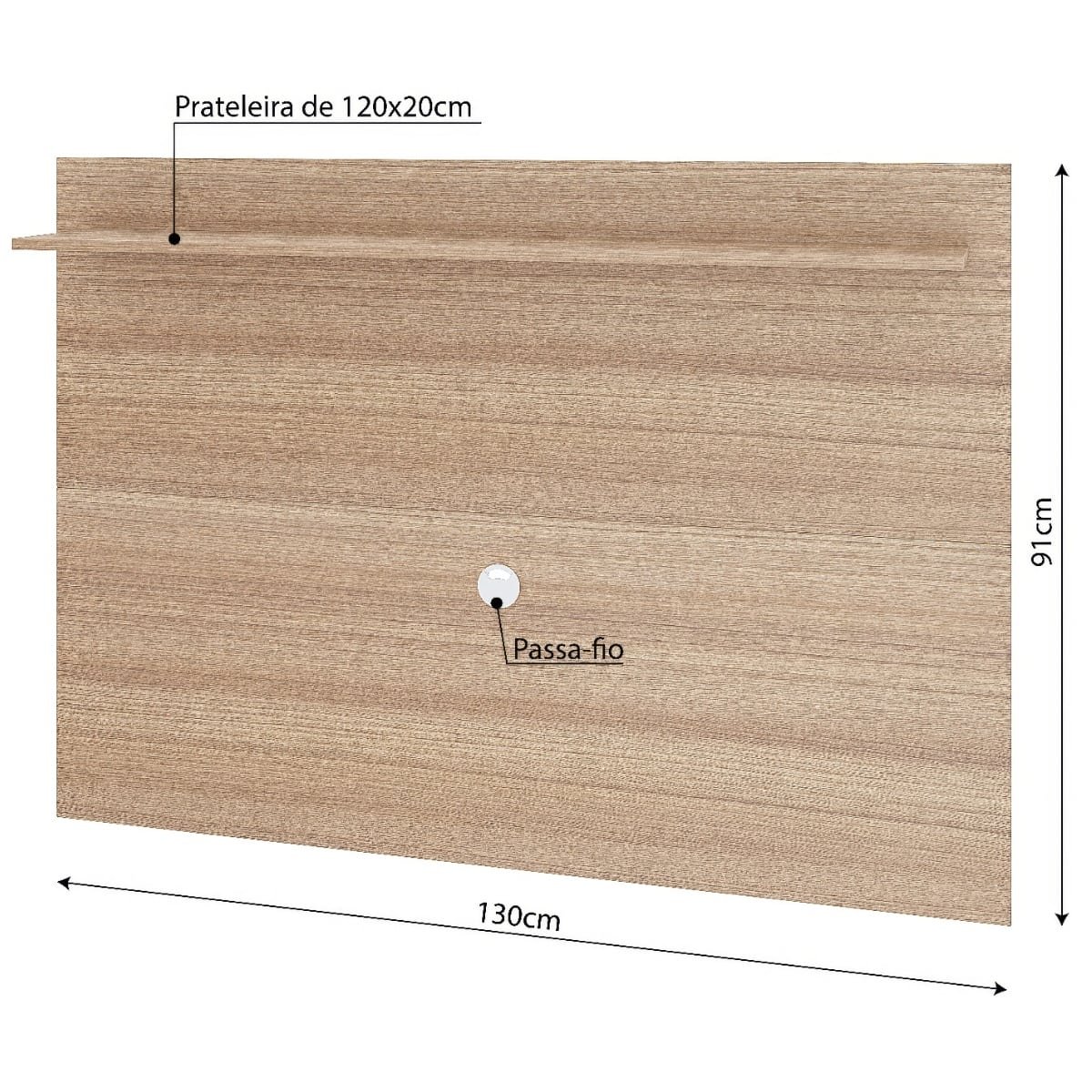 Painel TV 50 Com Prateleira Columbia - Montana